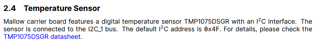 Trouble Access Mallow Board Temp Sensor With i2c - Technical Support ...