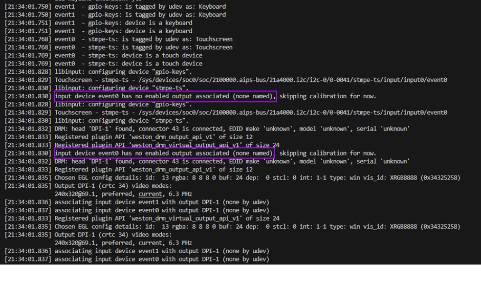 Libinput Issue Input Device Event0 Has No Enabled Output Associated Technical Support 